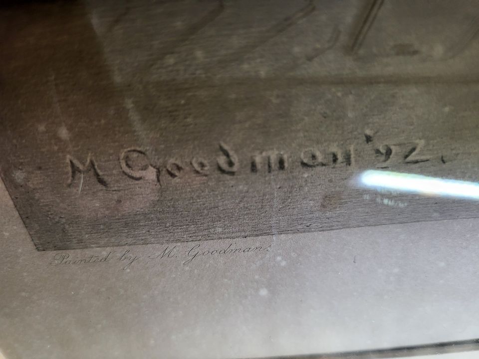 Maude Goodman Original Framed 1892 Lithograph Painting Art "Taller Than ...