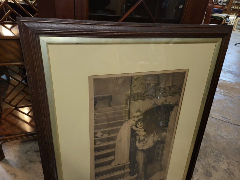 Maude Goodman Original Framed 1892 Lithograph Painting Art "Taller Than ...