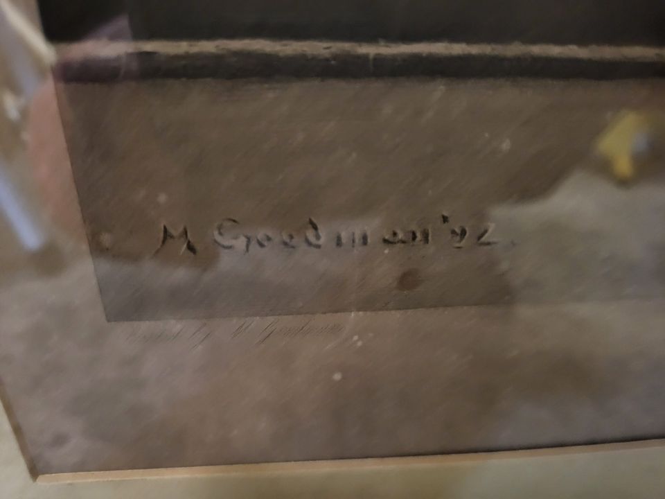 Maude Goodman Original Framed 1892 Lithograph Painting Art "Taller Than ...