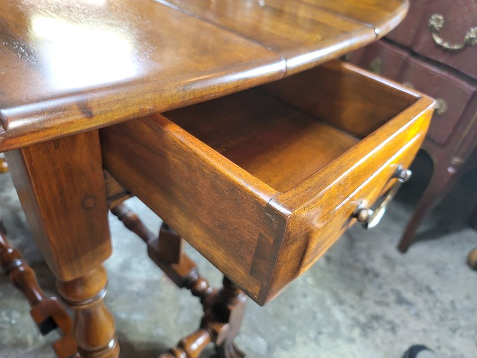 Theodore Alexander Mahogany Drop Leaf Dining Table - Designer and Well ...