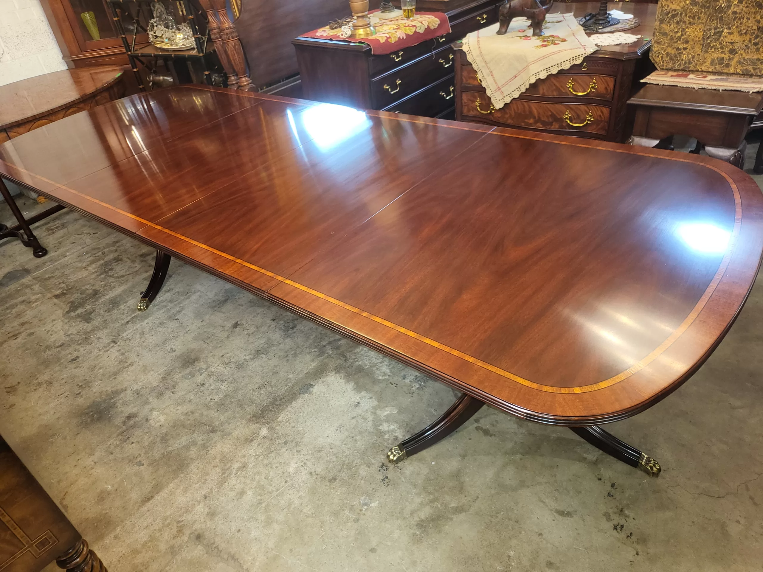 Henkel Harris Mahogany Dining Room Table - Long Valley Traders
