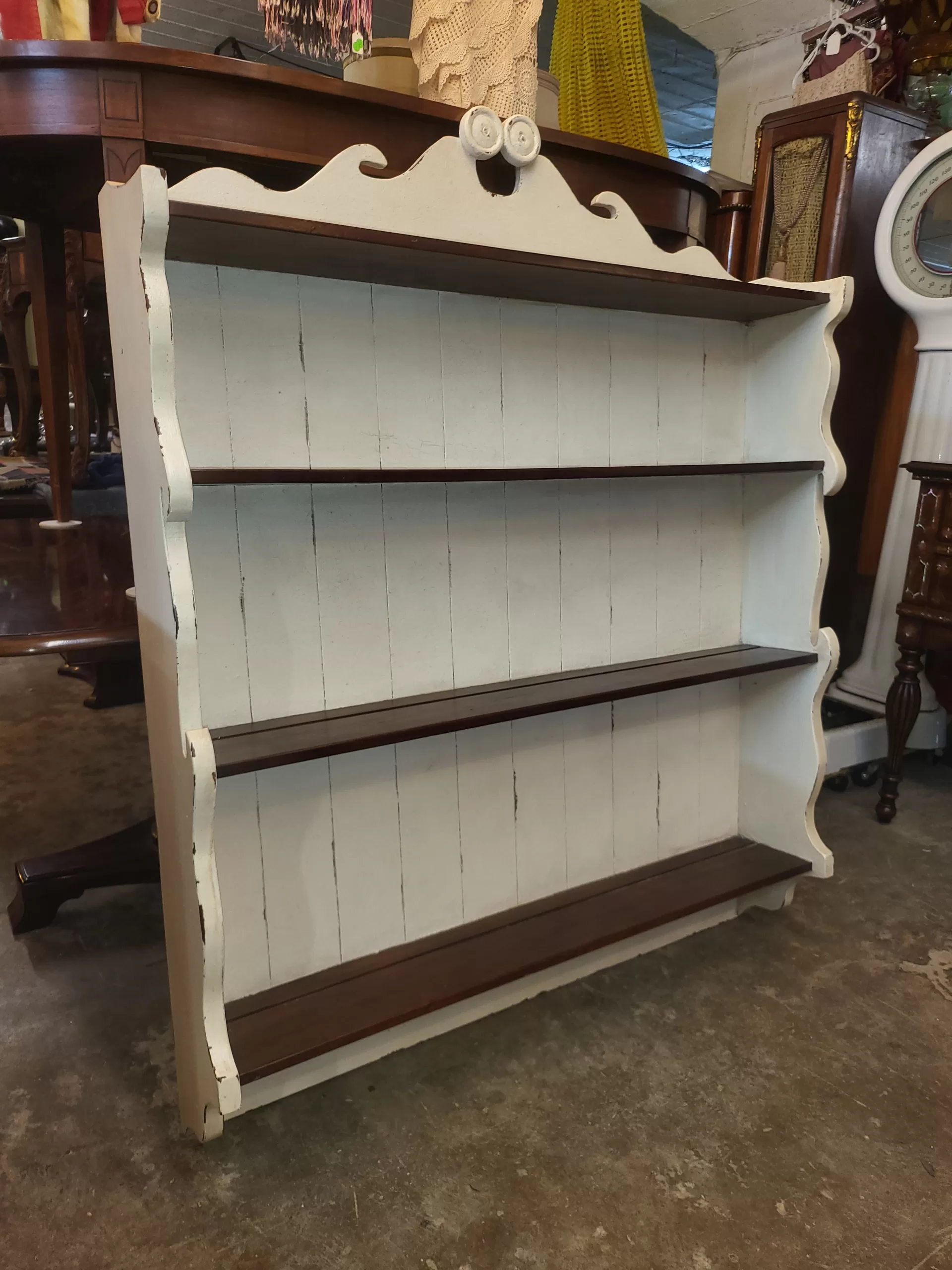 Large Handmade Hanging Country Style Shelf - Long Valley Traders