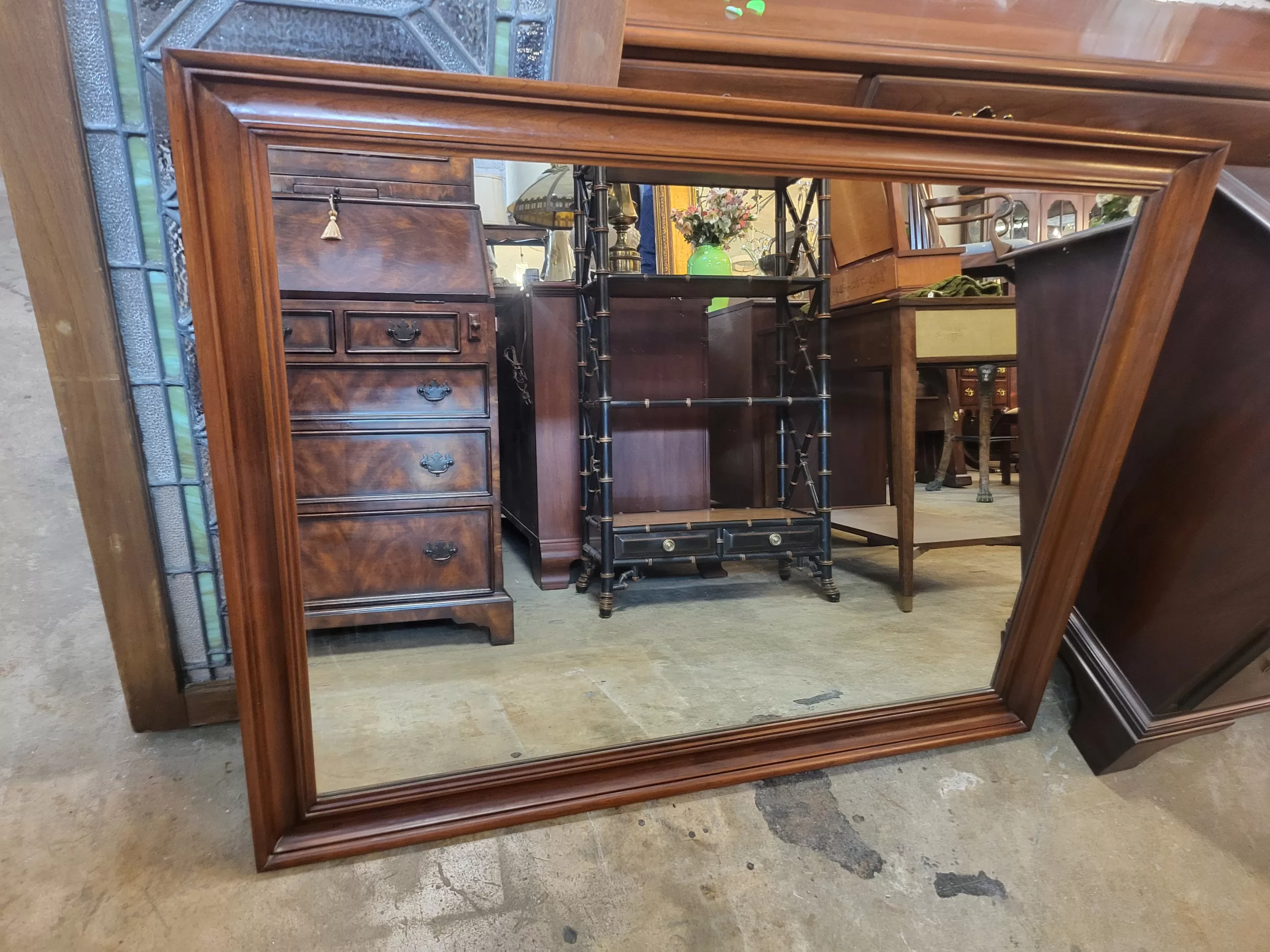 Large Henkel Harris Black Cherry Mirror - Long Valley Traders