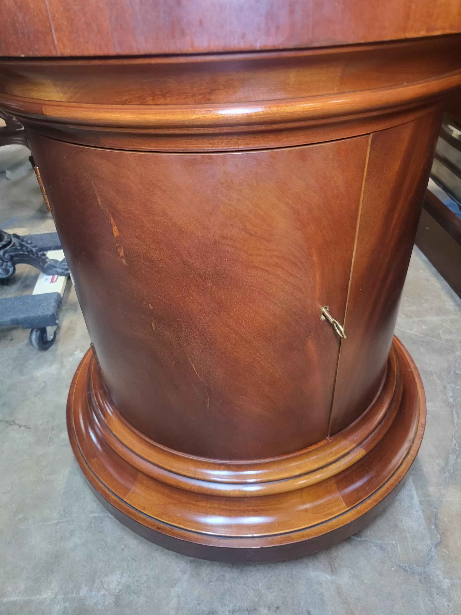Polo Ralph Lauren Round Flame Mahagony Side Table - Long Valley Traders
