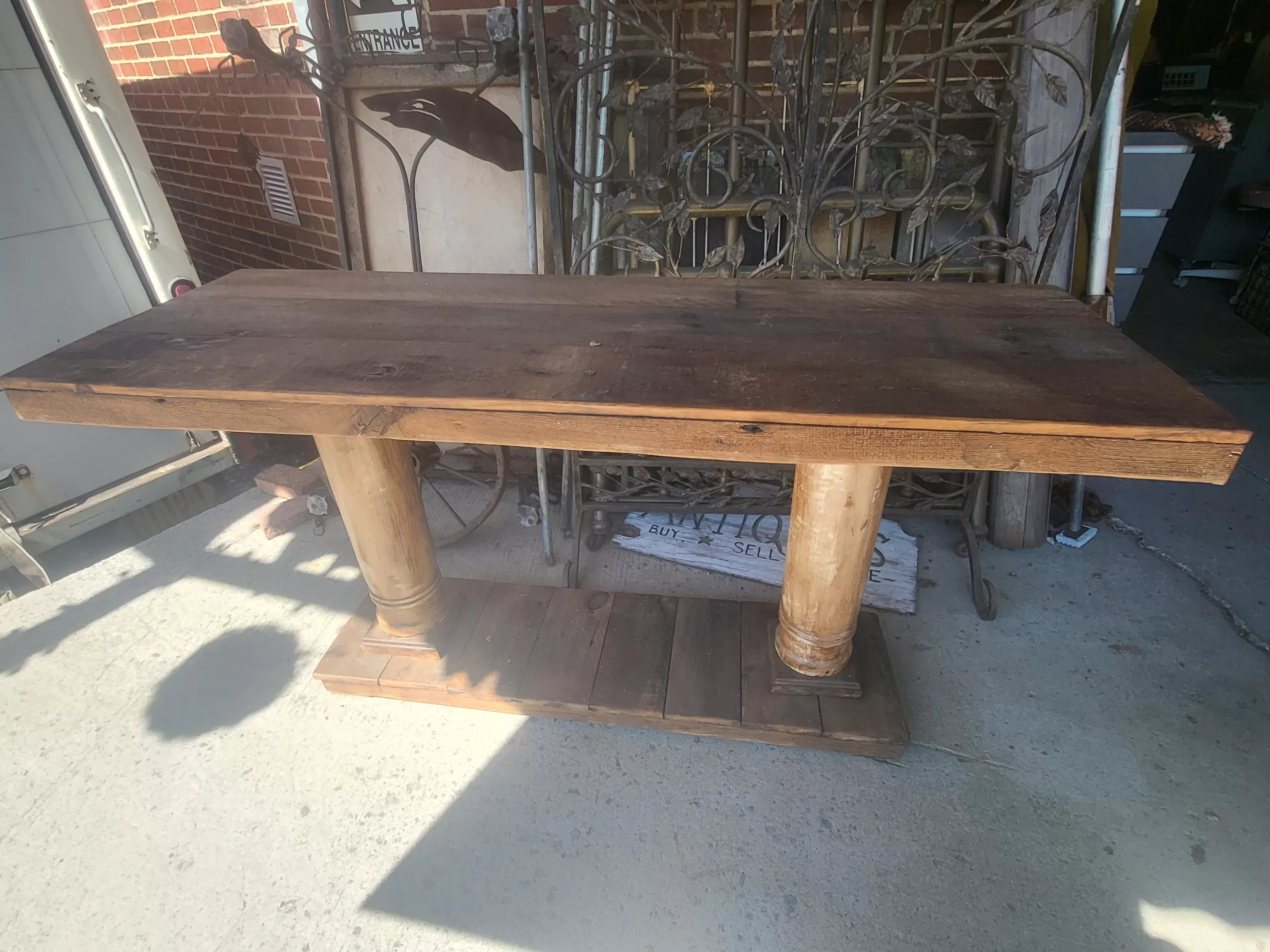 Handmade Repurposed Long Console Indoor / Outdoor Table - Long Valley ...