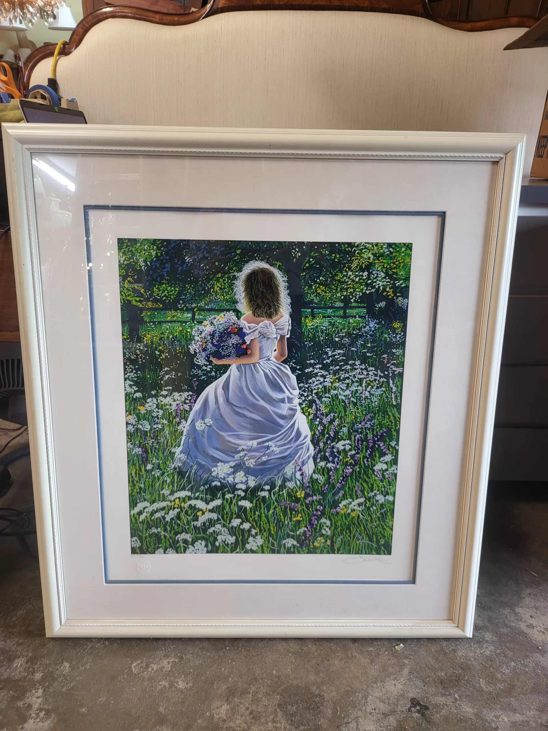 Susan Rios Special Edition Hand Colored Painting "Day of Her Dreams ...