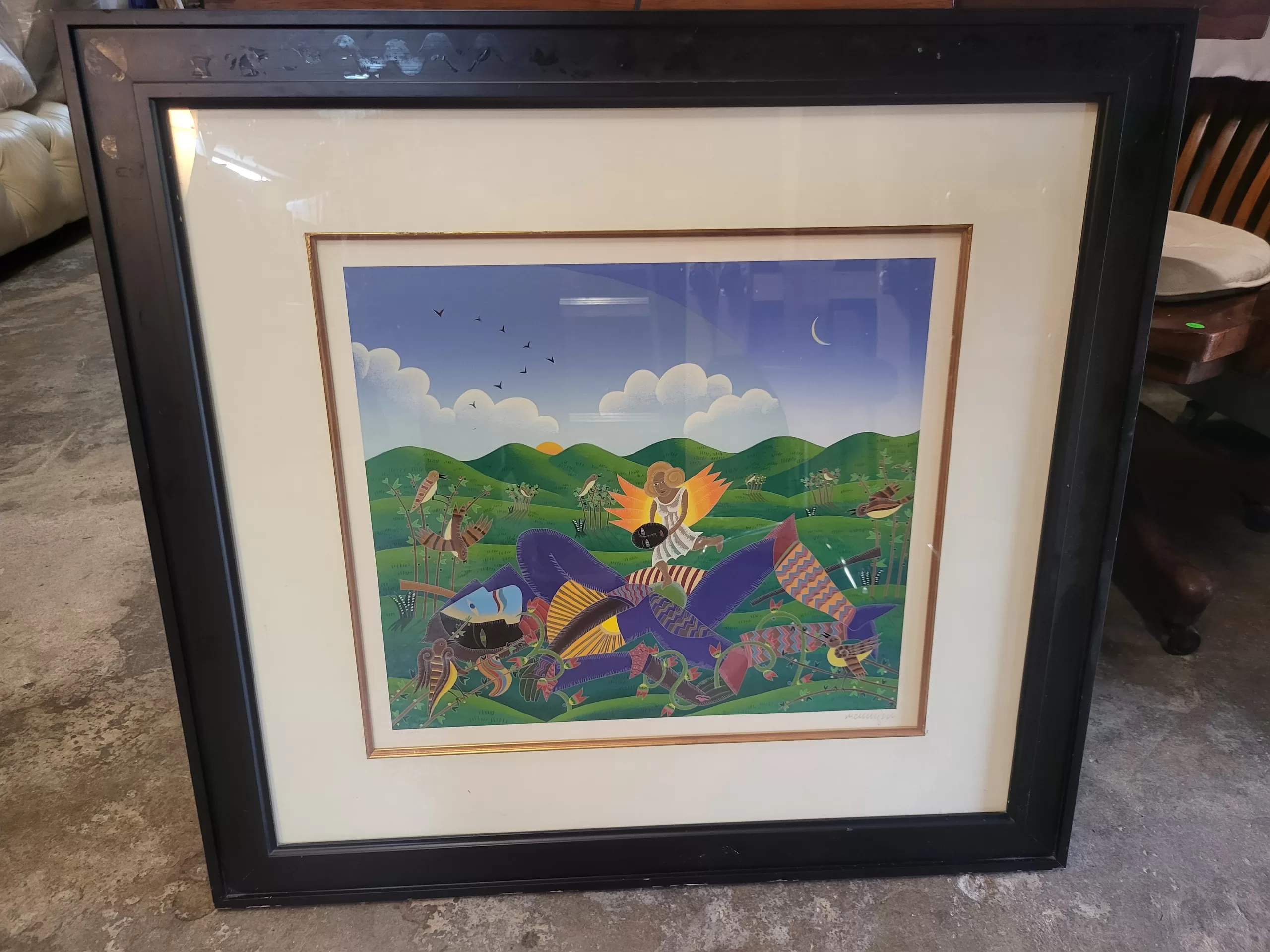 Thomas McKnight's "Fallen Knight" Serigraph Art Signed / Numbered ...