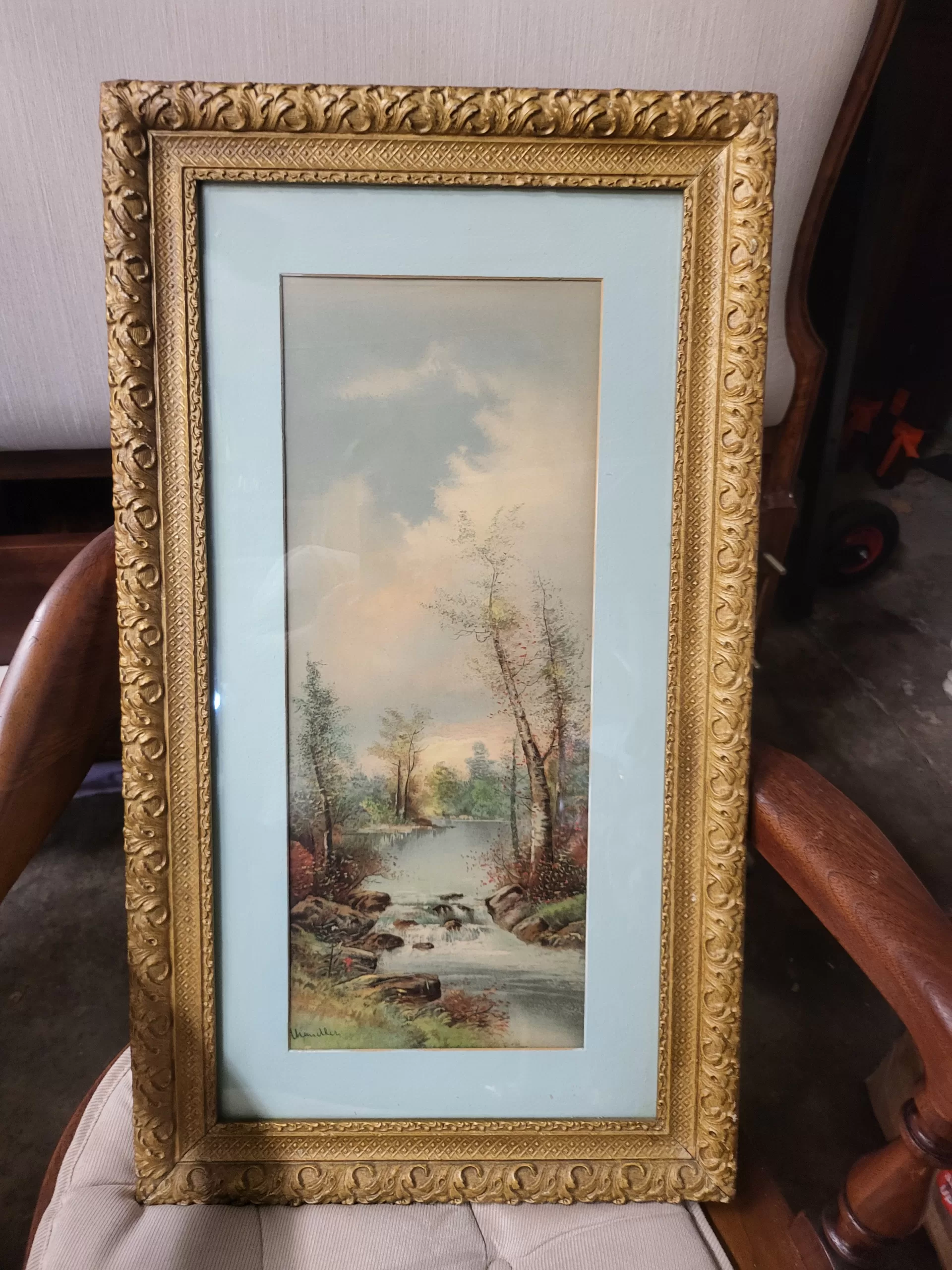 1800's William Henry Chandler Original Pastel Drawing - Beautiful ...