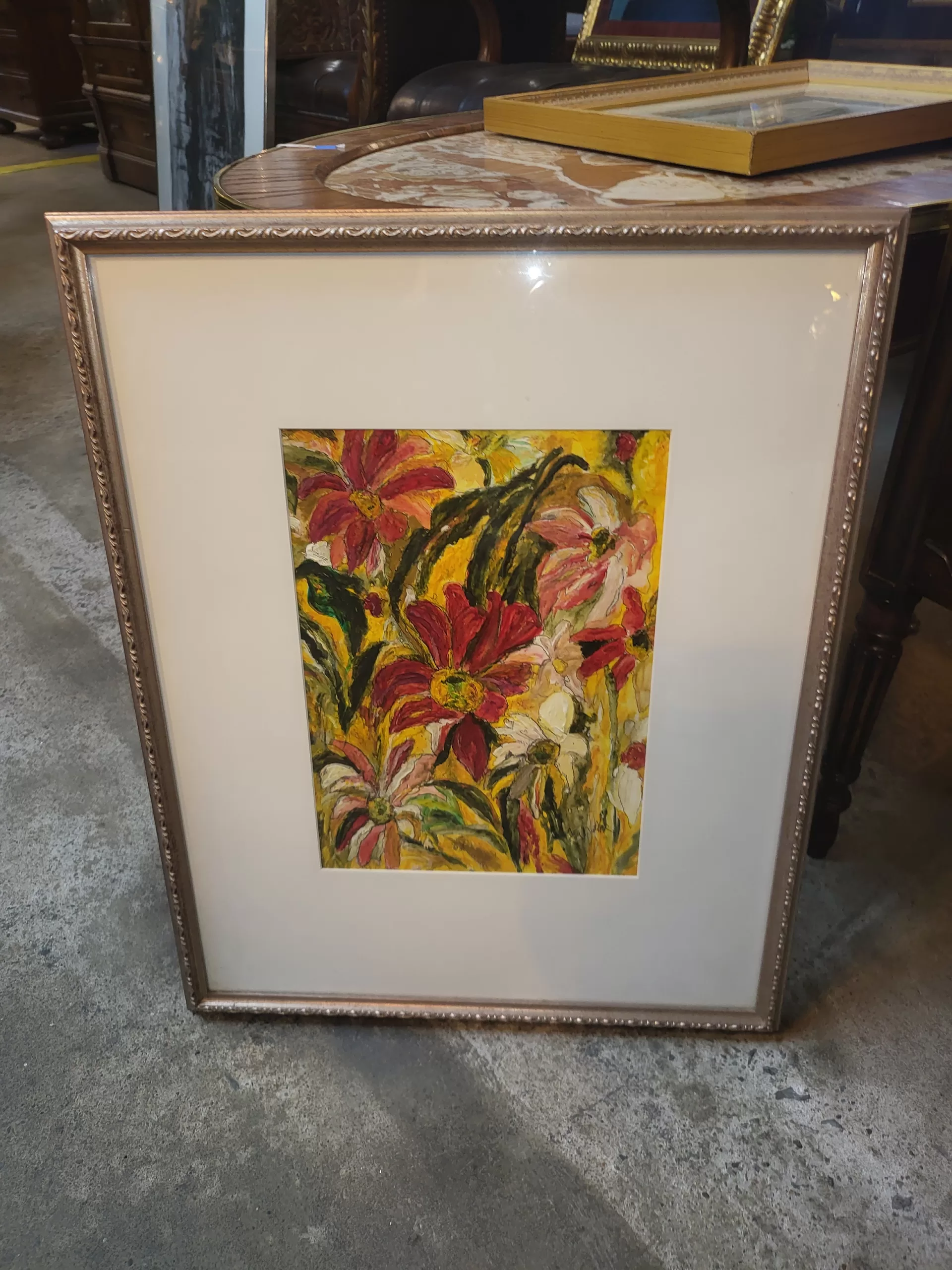 Original Art Framed and Signed "A Flower's Anatomy" by Artist Fay ...