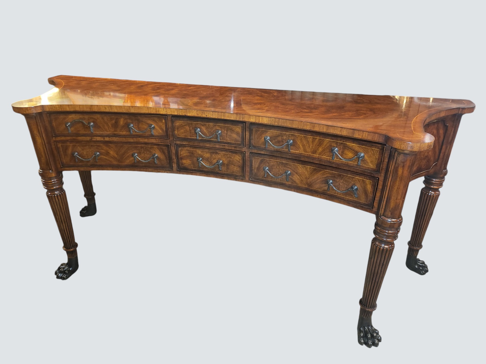 Theodore Alexander Flame Mahogany Handmade Sideboard / Buffet Table ...