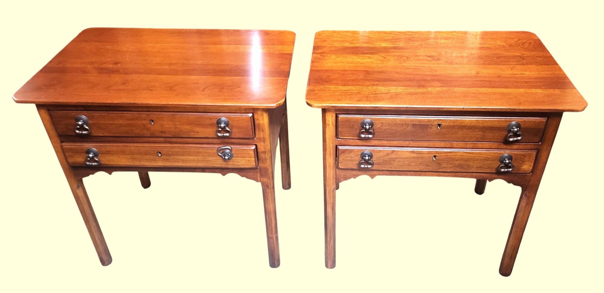 2 Bob Timberlake / Lexington Furniture 2 Drawer Cherry Nightstands ...